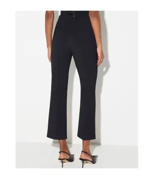 Elisabetta Franchi Pleated Flared Trousers