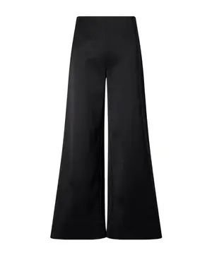 TOTEME Satin Wide-leg Pants - Black