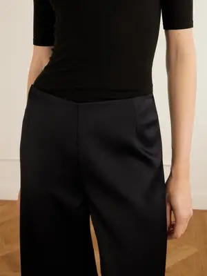 TOTEME Satin Wide-leg Pants