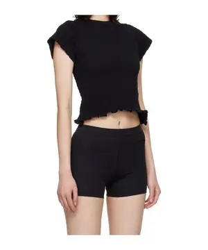 Vetements Pleated Crew Neck T-shirt