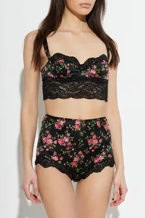 Dolce & Gabbana Dolce Gabbana Floral Lace High-waist Briefs