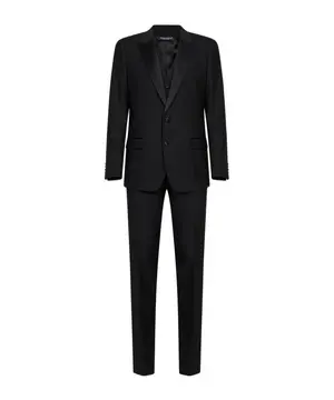Dolce & Gabbana Long-sleeved Suit - Black