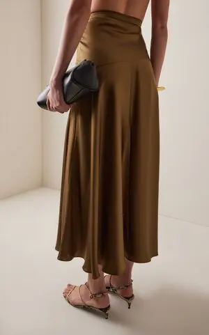 Adam Lippes Thea Silk Charmeuse Skirt