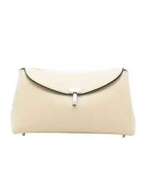 TOTEME Mini T-lock Clutch - Nude
