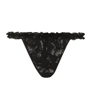 Dolce & Gabbana Dolce Gabbana Ruffled Lace Briefs - Black