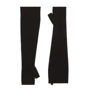 Dolce & Gabbana Dolce Gabbana Rib Knitted Gloves - Black