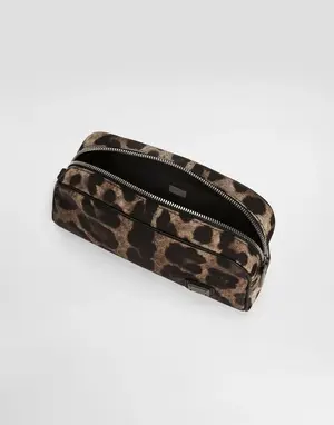 Dolce & Gabbana Leopard-print Wash Bag