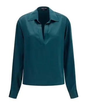 TOM FORD Long-sleeved Shirt - Blue