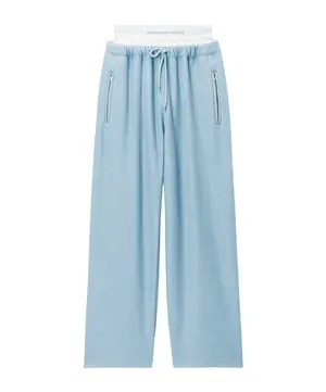 Alexander Wang Layered Wide-leg Sweatpants
