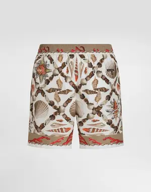Dolce & Gabbana Dolce Gabbana Shell Printed Medium Swim Boxer Shorts