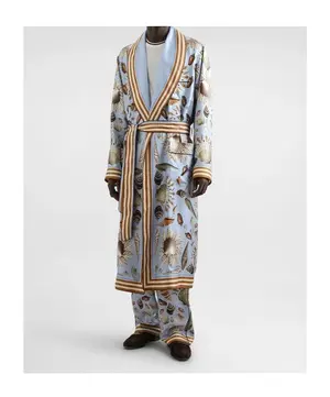 Dolce & Gabbana Dolce Gabbana Shell Printed Twill Robe