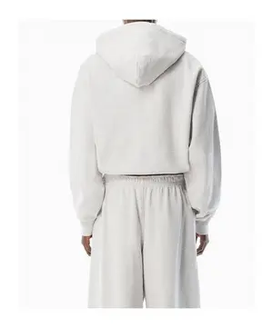 Alexander Wang Cropped Zip-up Hoodie