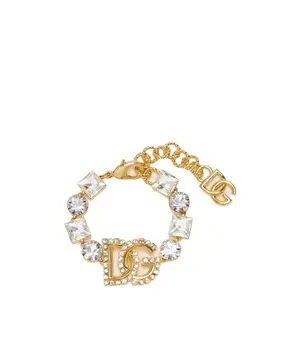 Dolce & Gabbana Dolce Gabbana Dg Embellished Bracelet - Yellow