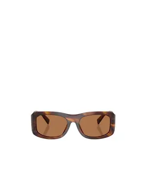 Dolce & Gabbana Dolce Gabbana Eyewear Rectangular Frame Sunglasses - Brown