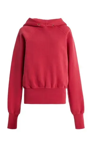 LES TIEN Classic Cotton Hoodie - Red