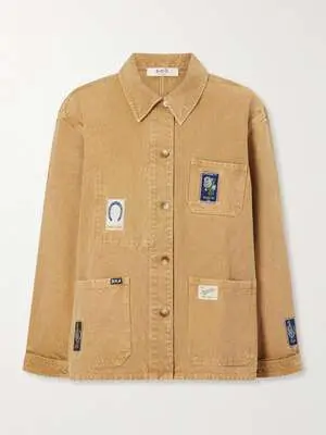 Sea Winslow Patch-detailed Denim Jacket - Camel