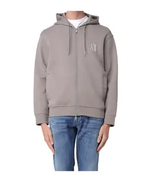 Armani Exchange Logo Hoodie - Gray