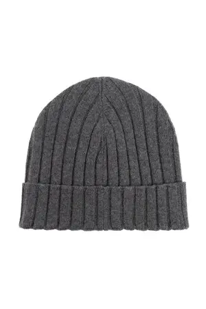 Dolce & Gabbana Dolce Gabbana Logo Detailed Ribbed Beanie