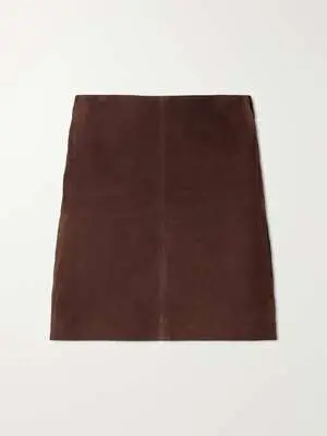 ARMA Melody Suede Mini Skirt - Chocolate