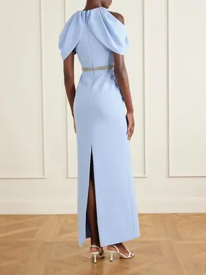 Rebecca Vallance Ayli̇n One-shoulder Embellished Cady Maxi Dress