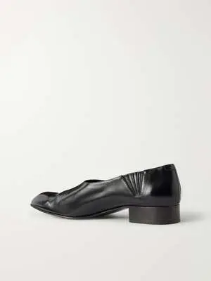 Khaite Colt Leather Slip-on Loafers