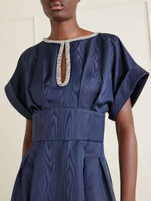 Rebecca Vallance Embellished Moire Gown