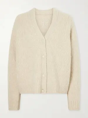 NILI LOTAN Lorana Wool And Cashmere-blend Cardigan - Neutrals
