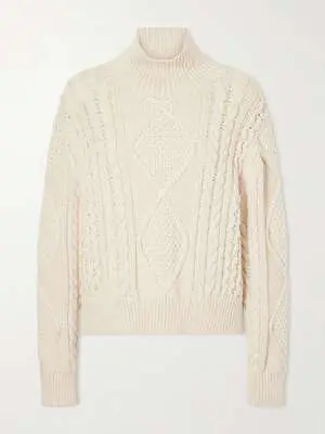 NILI LOTAN Kimmi Knitted Cotton And Cashmere-blend Sweater