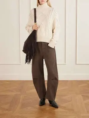 NILI LOTAN Kimmi Knitted Cotton And Cashmere-blend Sweater