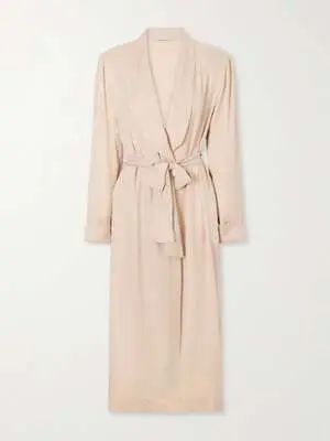 Alessandra Rich Belted Silk-moiré Midi Dress
