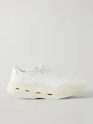 On Cloudbloom Stretch-knit And Mesh Sneakers - Neutrals