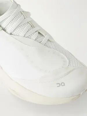 On Cloudbloom Stretch-knit And Mesh Sneakers - Neutrals