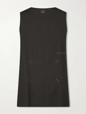 On Paf Zero Perforated Recycled-jersey Running Top - Black
