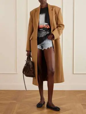 Balenciaga Wool And Cashmere-blend Long Coat