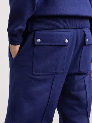 TOM FORD Straight-leg Pintucked Cashmere Sweatpants