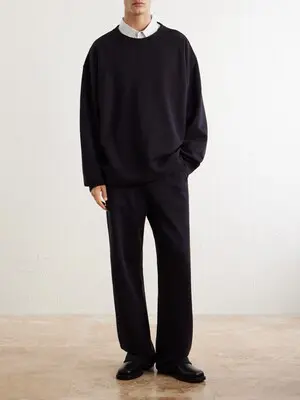 Dries Van Noten Oversized Cotton Sweatshirt - Blue