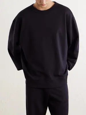 Dries Van Noten Oversized Cotton Sweatshirt - Blue