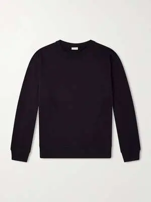 Dries Van Noten Oversized Cotton Sweatshirt - Navy