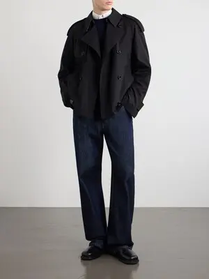 Burberry Cropped Cotton-gabardine Trench Coat