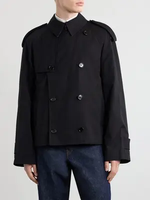 Burberry Cropped Cotton-gabardine Trench Coat