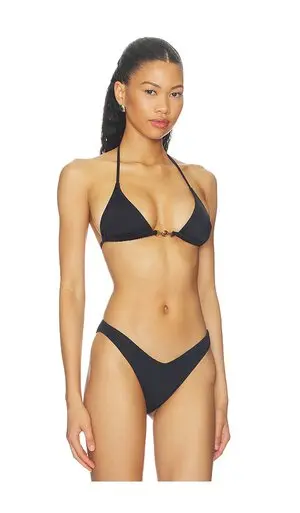 Versace Swim Top Lycra Vita Recycled Modulo Farfalla