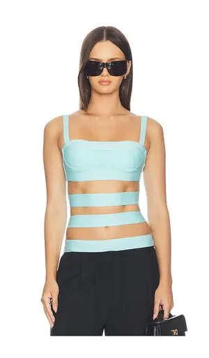 NIIHAI Sneak Bandage Top In Baby Blue