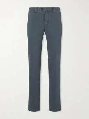 Kiton Straight-leg Lyocell-blend Trousers
