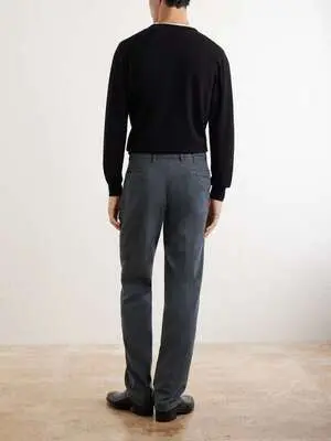 Kiton Straight-leg Lyocell-blend Trousers