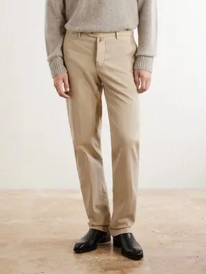 Kiton Straight-leg Lyocell-blend Trousers