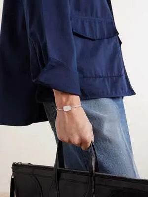 Celine Tag Logo-embossed -tone Bracelet