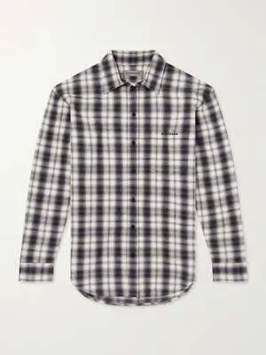 Balenciaga Regular Fit Checked Cotton Shirt