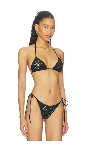 Miaou Kauai Bikini Top In Black