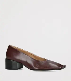 MAISON MARGIELA Leather Piped Heeled Pumps