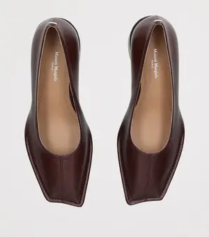 MAISON MARGIELA Leather Piped Heeled Pumps